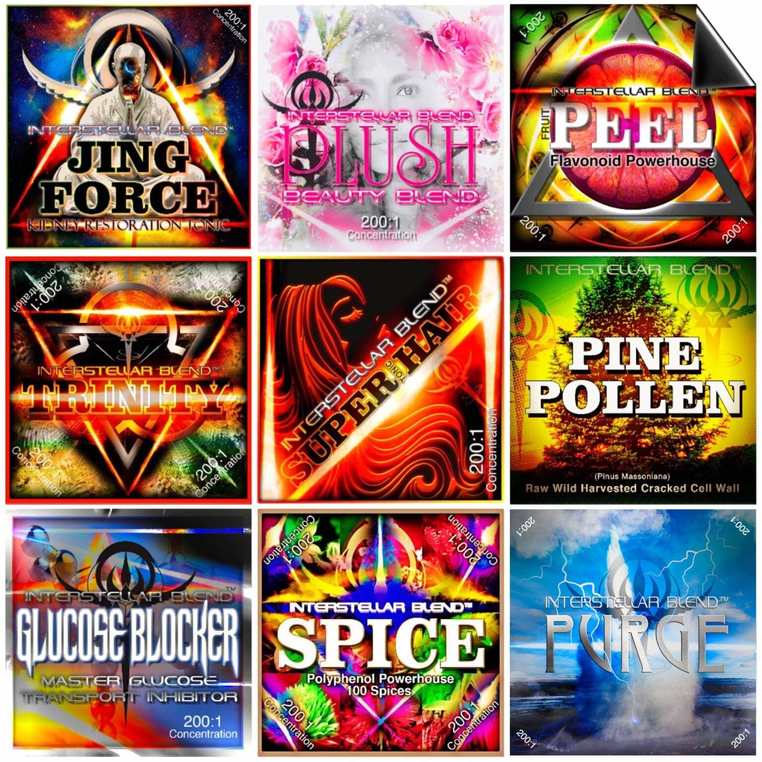 BEAUTY 9 BLEND COMBO SAMPLER Save 55% | INTERSTELLAR BLENDS